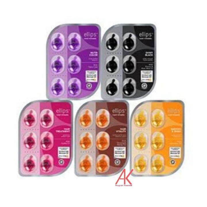 Ellips Hair Vitamin Blister 1 Lembar Isi 6 Kapsul [Vit Rambut] | Lazada ...