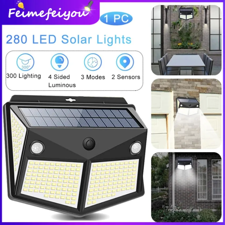 lampu solar luar rumah terang led solar light outdoor wall light ...