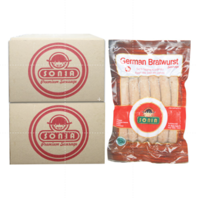 BOX 5kg - Sosis SONIA - German Bratwurst 23/65 (325gr) | Lazada Indonesia