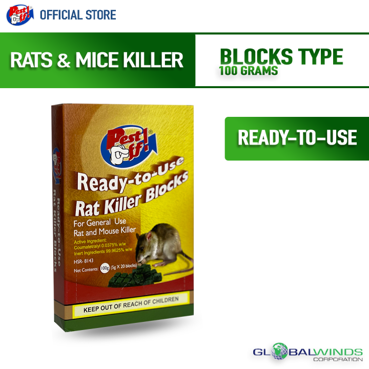 Pest Off! Ready-To-Use Rat Killer Blocks 100g | Lazada PH