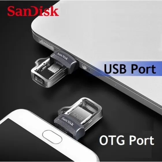 128GB /256GB SanDisk 2in1 OTG 3.0 OTG / Dual U Disk (Black Edition ...
