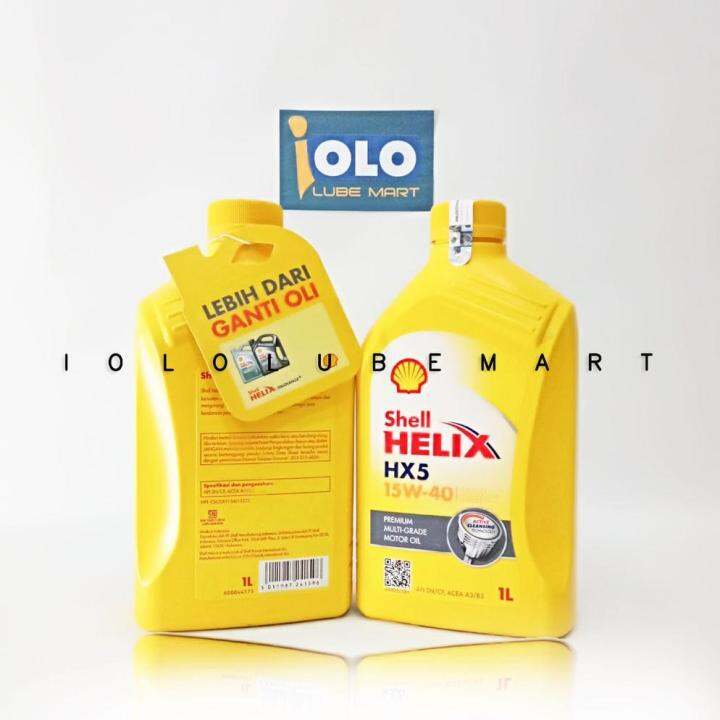 Shell Helix HX5 15W-40 1 Liter | Lazada Indonesia