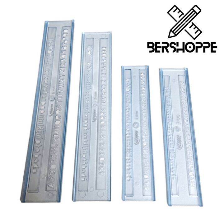 MAPED Lettering Stencil Guide Ruler | Lazada PH