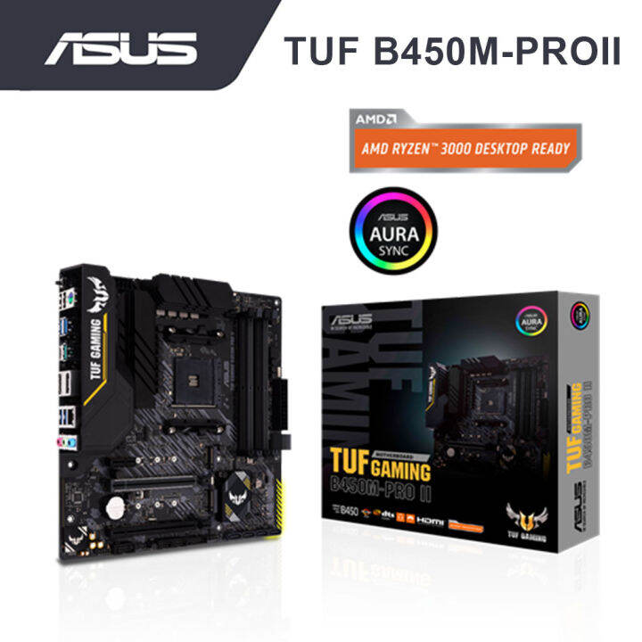 Asus TUF GAMING B450M-PRO II AMD B450 (AM4) micro ATX gaming ...