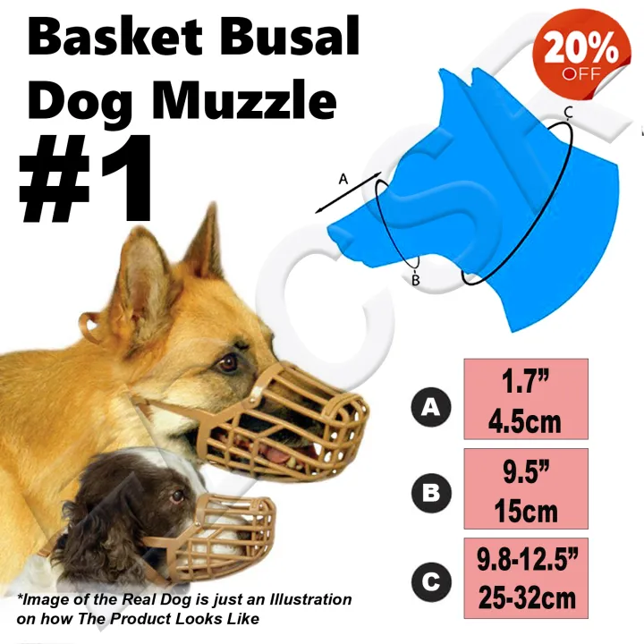 Charles Pet Dog Grooming Basket Type Plastic Anti Bite Bitting Muzzle ...