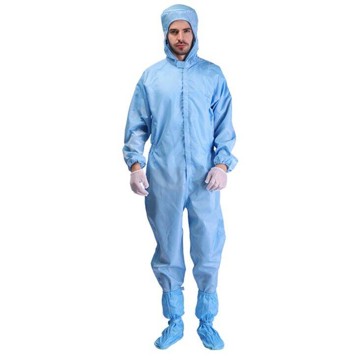 Clean room Overall Jumpsuit Coverall ESD PPE Suit Washable Reusable ...