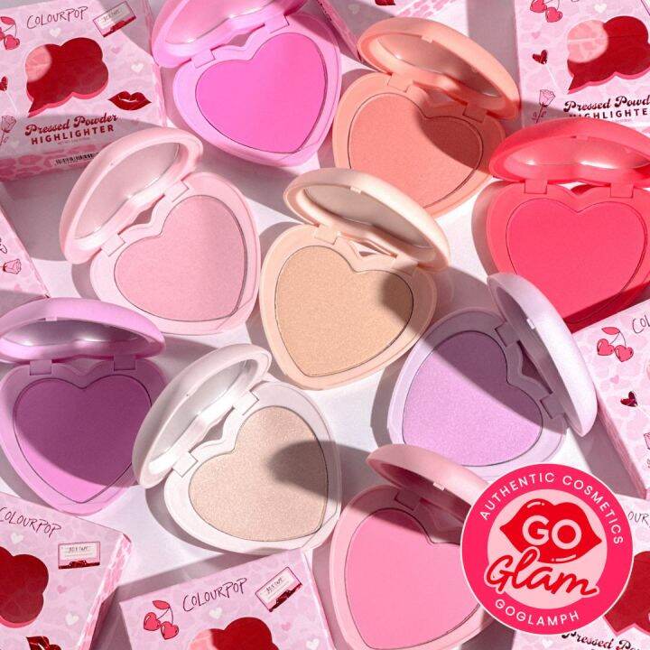 COLOURPOP Heart Compact Blush - Authentic Sweetheart Woo Me Pink Flirt ...