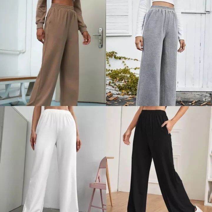 SS LINA Wide Leg Baggy Pants with Pocket Unisex wp010 | Lazada PH