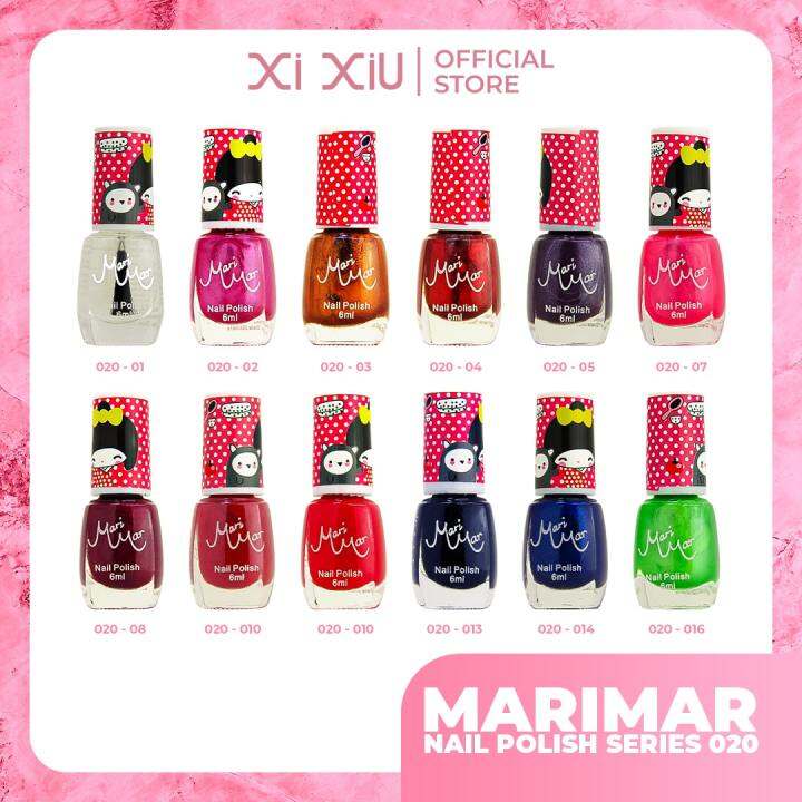 MARIMAR NAIL POLISH 12 COLORS SHADES CODE 020 | Lazada Indonesia