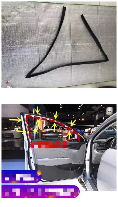 (a pc) DOOR GLASS RUN CHANNEL RUBBER for honda civic FD 2006 2007 2008 ...