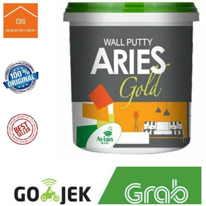 PLAMIR PLAMUR TEMBOK WALL PUTTY ARIES GOLD 1 KG | Lazada Indonesia