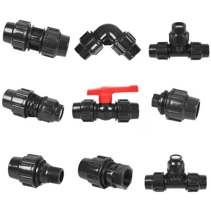 Heavy-Duty Standard PE Compression Fittings for pe and pvc pipes 1/2" 3 ...