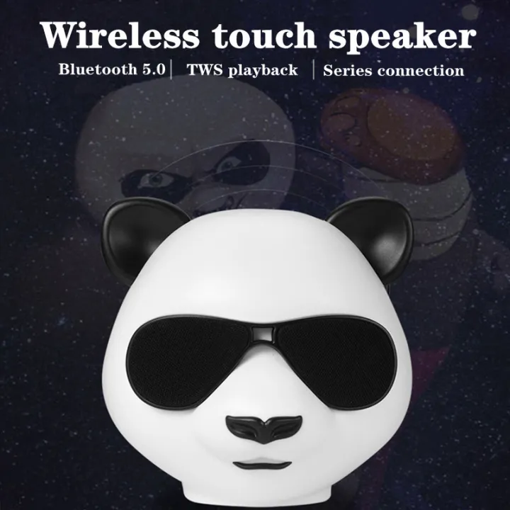 Panda Wireless Bluetooth Speaker, Tandem Subwoofer, 360-Degree Stereo ...