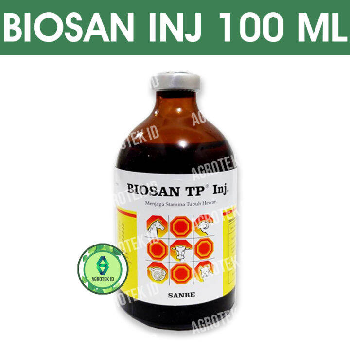 BIOSAN TP Injeksi 100 ml Meningkatkan Stamina Daya Tahan Hewan SANBE ...
