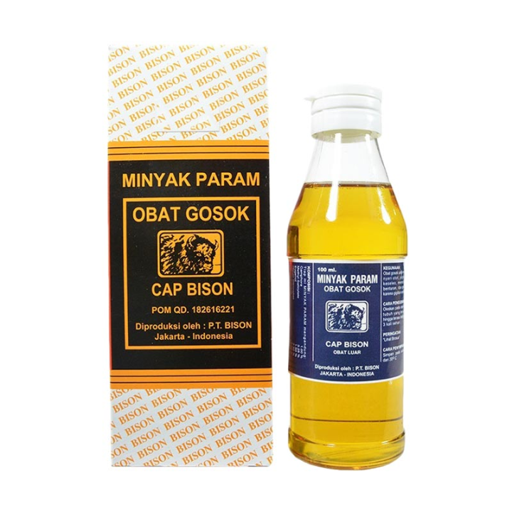 MINYAK PARAM OBAT GOSOK CAP BISON UNTUK PEGAL PEGAL DAN KESELEO ALL ...