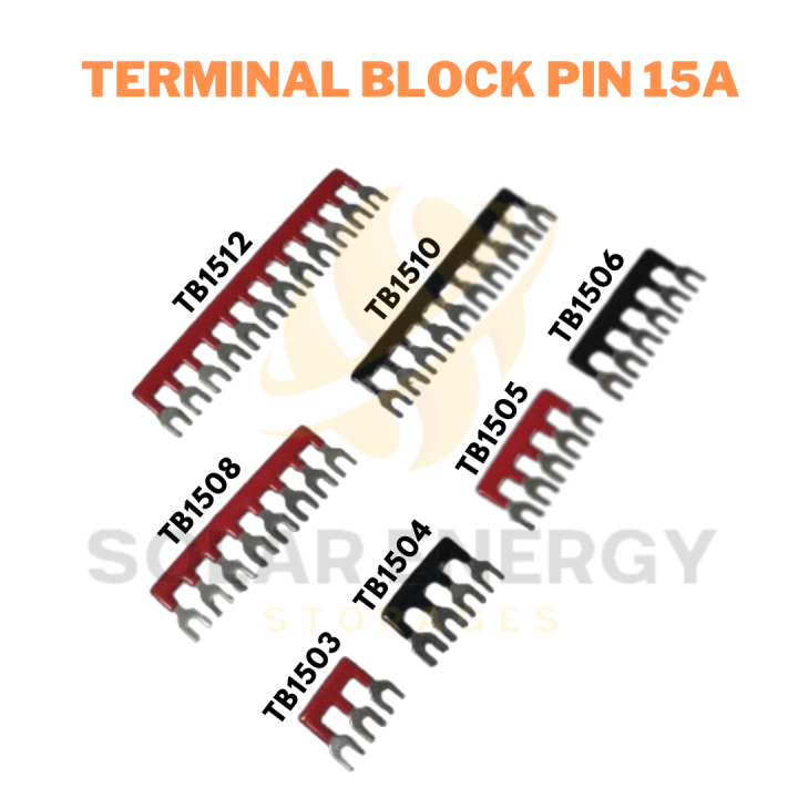 TERMINAL BLOCK PIN 15A TB1503, TB1504, TB1505, TB1506, TB1508, TB1510 ...