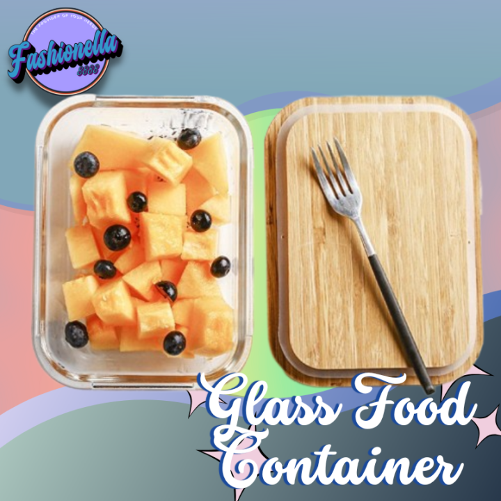 Rectangle/Square/Circle Food Containers Glass Storage Container with ...