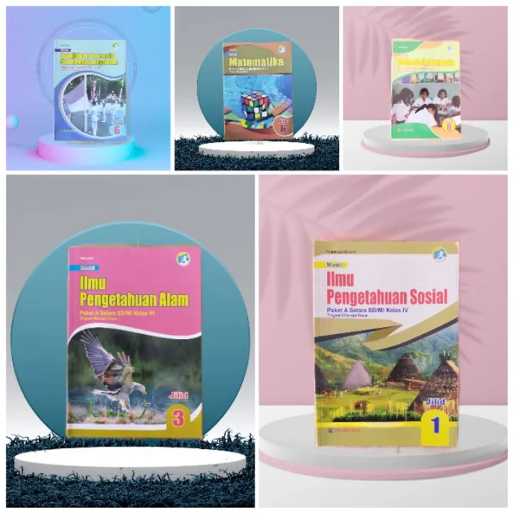 ORI satu paket buku modul paket A setara dengan SD jilid 6 untuk kelas ...