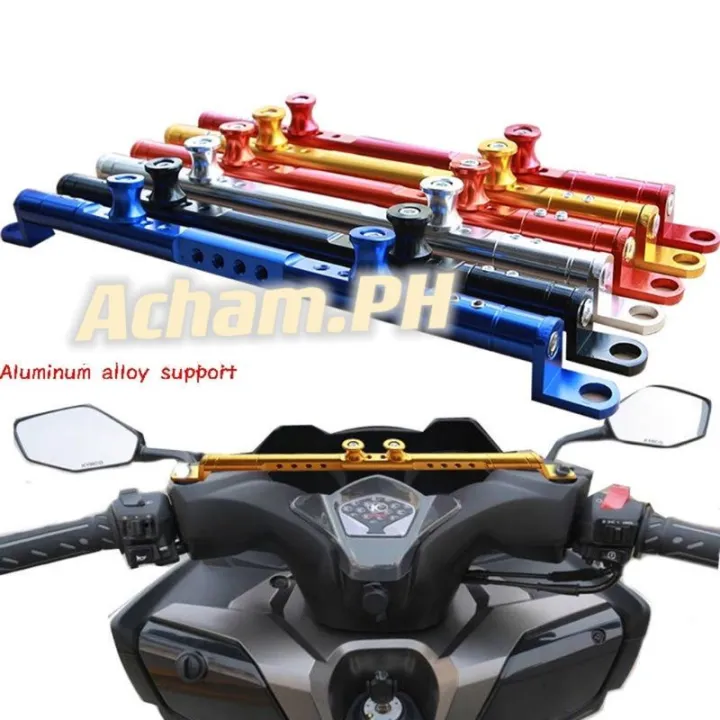 CNC Motorcycle Cross Bar Balance Handlebar LED Light Mount Nmax V1 V2 ...