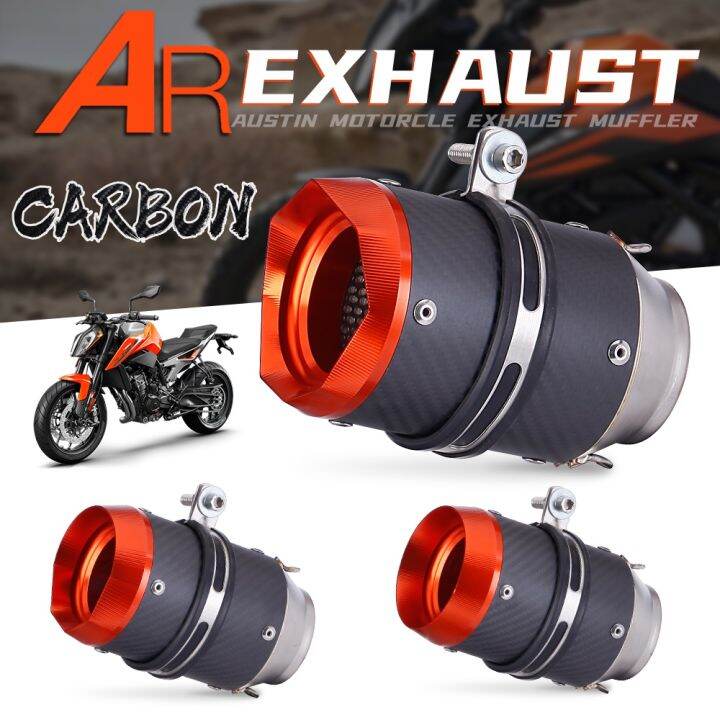Complete racing AR short Cylinder Exhaust Muffler With Spring Clamp For ...