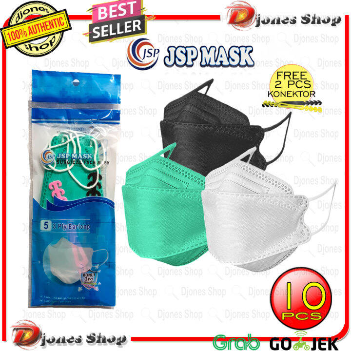 5PCS MASKER KF94 EVO JSP MASK SURGICAL COLOURFUL IZIN KEMENKES AKD ...