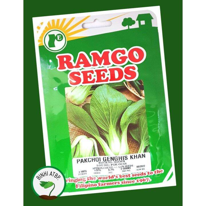 Ramgo Pakchoi (Bokchoy) Green Genghis Khan Seeds | Lazada PH