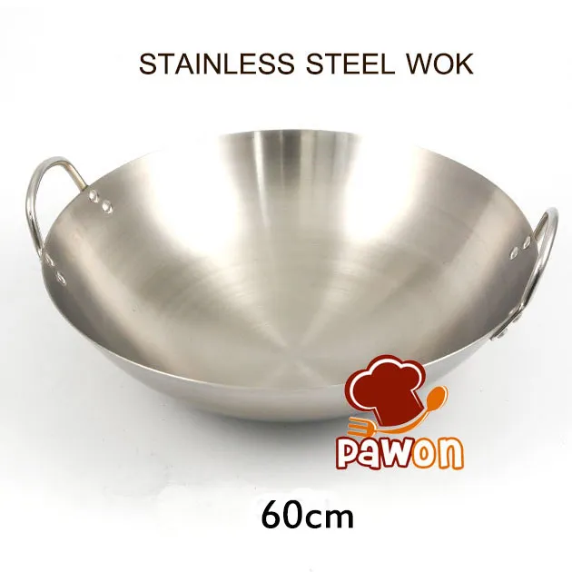 KUALI STAINLESS STEEL KUALI WAJAN 60cm STAINLESS STEEL | Lazada Indonesia