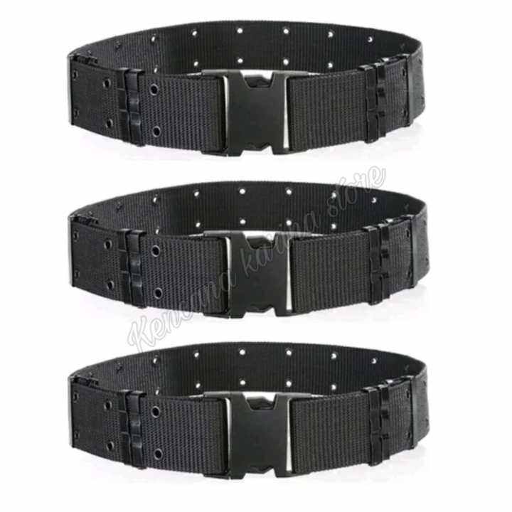 IKAT PINGGANG PRIA / KOPEL KOMANDO HITAM / KOPEL TACTICAL / KOPEL TNI ...