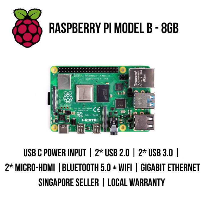 Raspberry Pi 4 Model B - 8GB Memory | Lazada Singapore