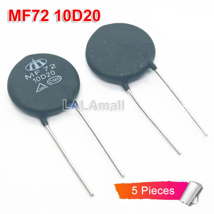 5pcs NTC Thermistor MF72 10D20 10D-20 10R Thermal Resistor Diameter ...
