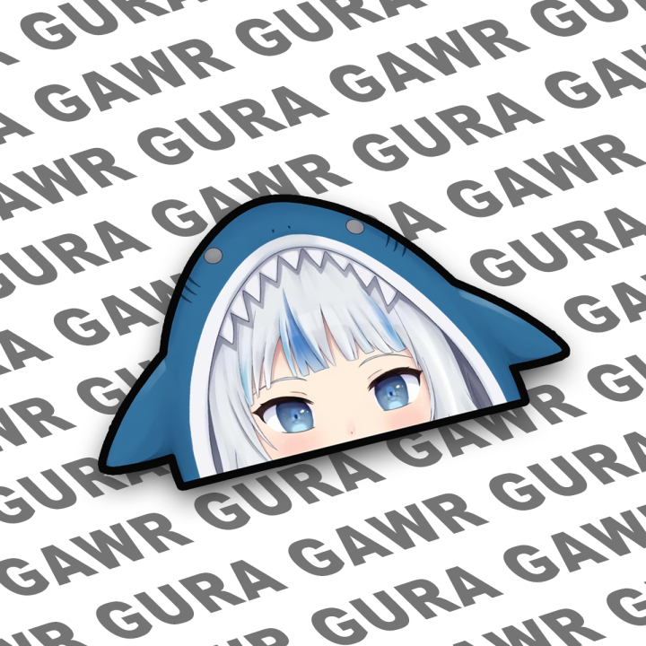 Gawr Gura - Hololive Virtual Youtuber Peeking Sticker | Lazada PH