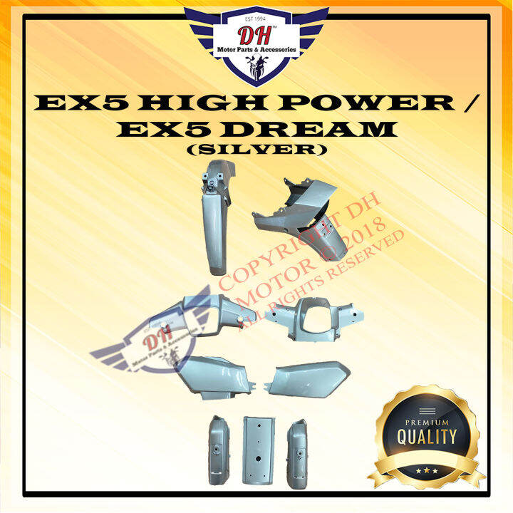 EX5 DREAM / EX5 HIGH POWER (SILVER) COVER SET HONDA | Lazada