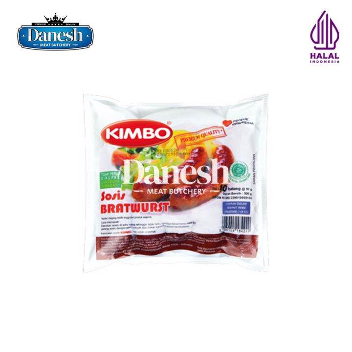 Kimbo Sosis Mini Bratwurst 10pcs Frozen Food Makanan Beku Halal ...