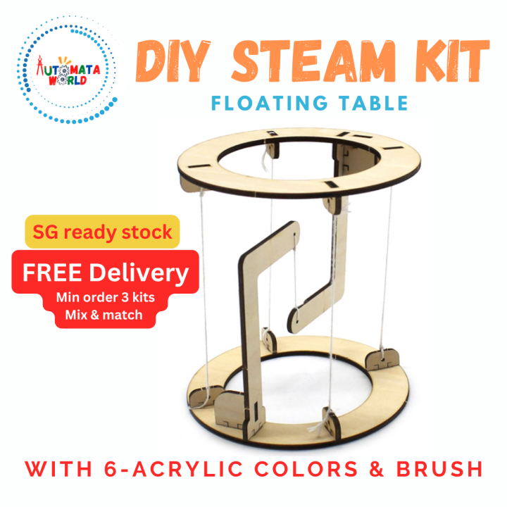 Automata World Floating Table Tensegrity DIY Kit, DIY STEAM Kit ...