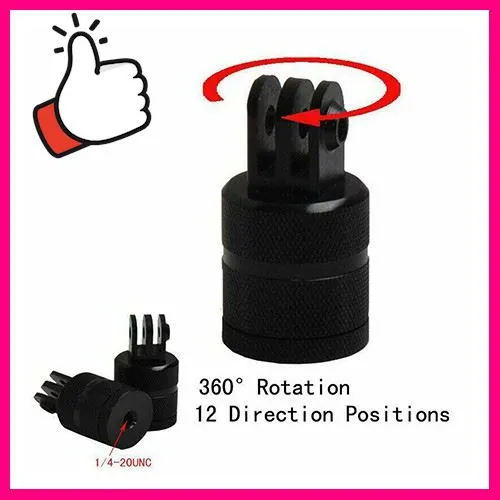 CNC 360 Degree Rotating Swivel Arm Mount Adapter for GoPro จัดเต็ม ...