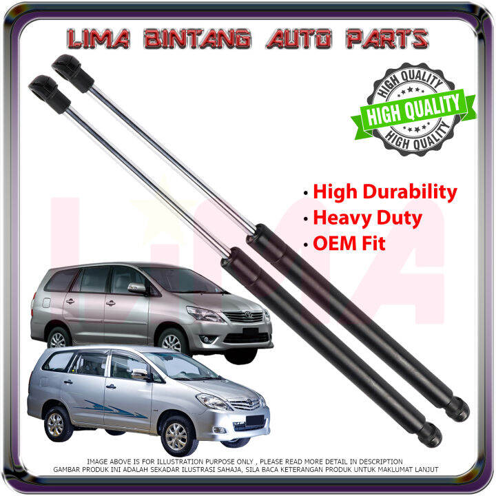 Toyota Innova TGN40 Rear Bonnet Damper Absorber Heavy Duty | Lazada