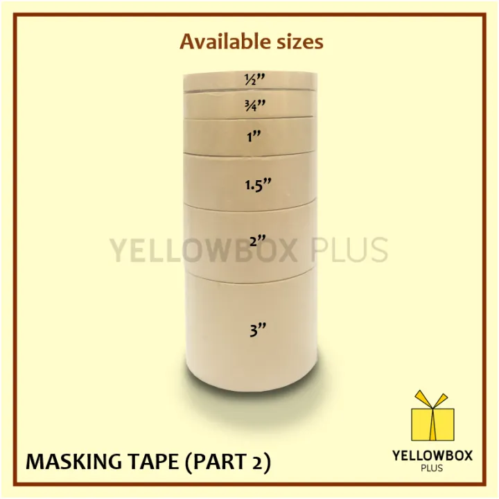 Armak Masking Tape 25 meters (sold per piece) 1/2 inch 3/4 inch 1 inch ...