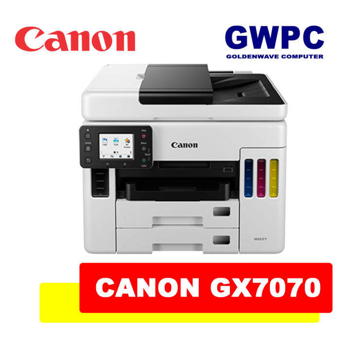 Canon MAXIFY GX7070 Ink Tank Wireless 4-in-1 Business Printer for High ...