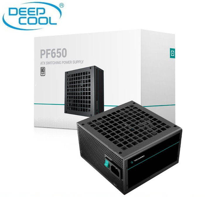 PSU / Power Supply DEEPCOOL PF650 650W 80+ FLAT CABLE | Lazada Indonesia