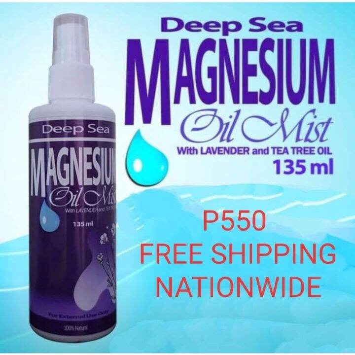 PROMO 2Bottles 135ml for only P1049 Deep Sea Magnesium Oil Mist | Lazada PH
