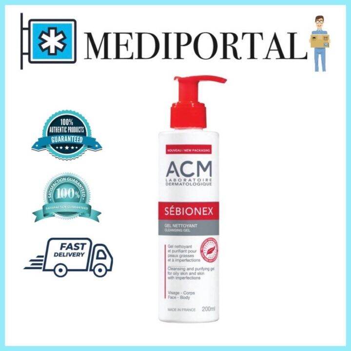 Mediportal ACM Sebionex Cleansing Gel (For Acne/Oily Skin) | Lazada