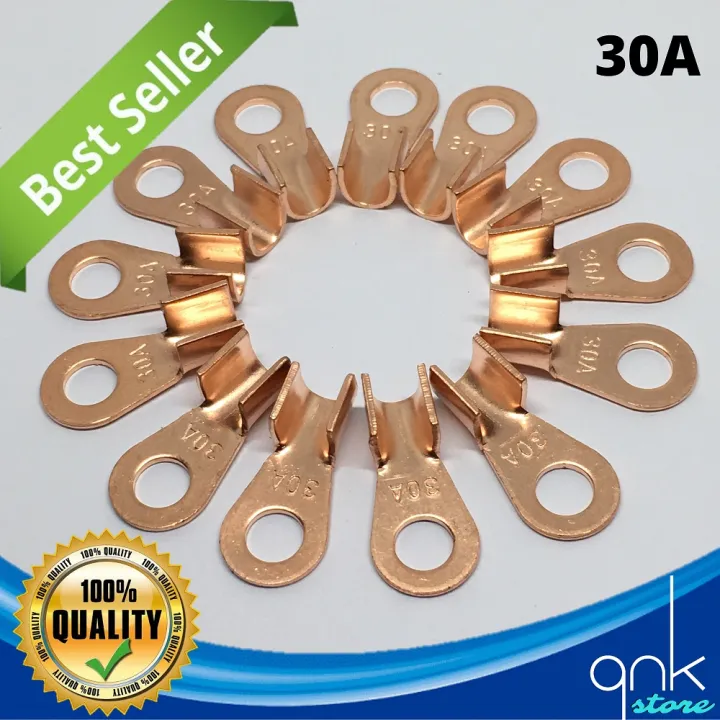 Scun Ring OT 30A Tembaga Kuning Skun 8 Awg Skun NYAF 10mm | Lazada ...