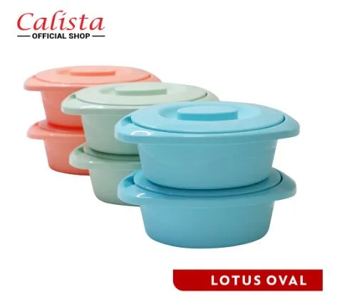 PROMO WADAH SAYUR TUTUP SET OVAL MURAH WARNA - WADAH LAUK PAUK TERTUTUP ...