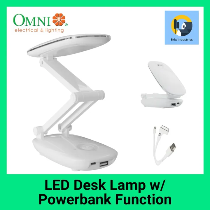Omni LED Desk Lamp with Powerbank Function AEL-300 USB Charging Port ...