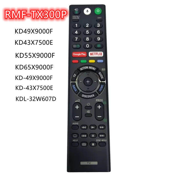 ใหม่ Original RMF-TX300P 4K รีโมทคอนลสำหรับ KD49X9000F, KD43X7500E ...