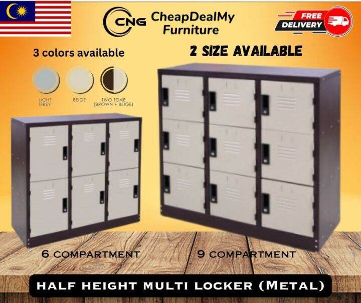 Cheap Deal half height 6 compartment / 9 compartment multi locker ...