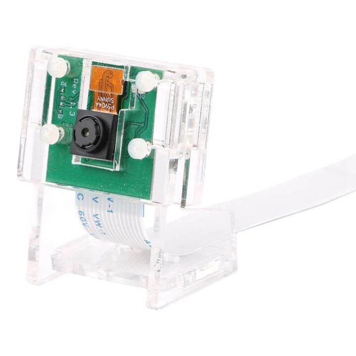 5MP Camera Module Webcam Video 1080P+Transparent Holder for Raspberry ...
