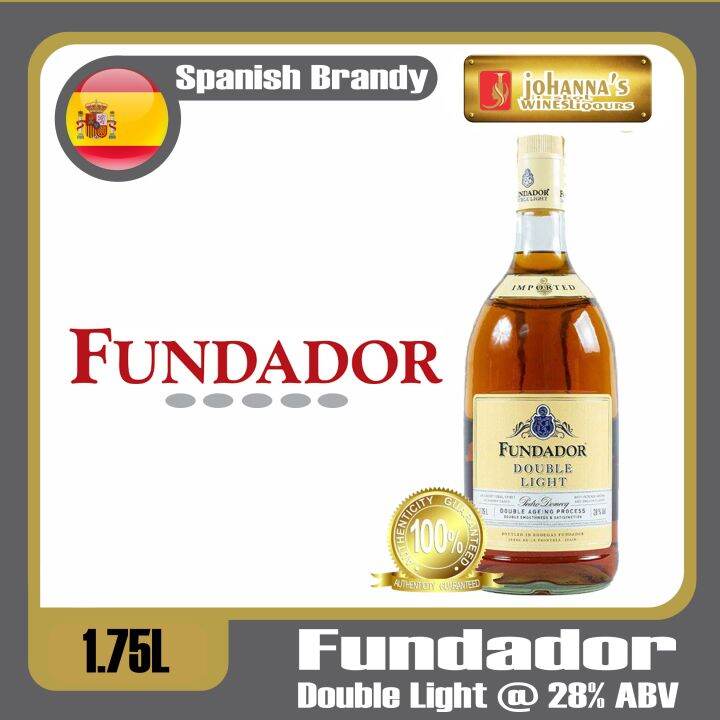 Fundador Double Light Brandy 1.75L | Lazada PH
