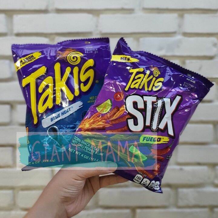 ขนมนำเข้า Takis Fuego / Blue heat ขนมยอดฮิตจาก USA มีหลายขนาด หลายรส ...