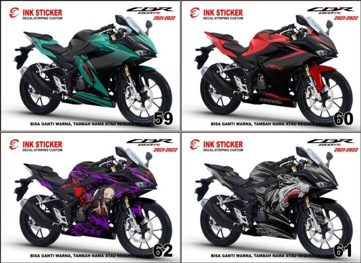 Sticker Decal CBR 150R 2021 Fullbody, 59-62 CBR 150R 2022 | Lazada Indonesia